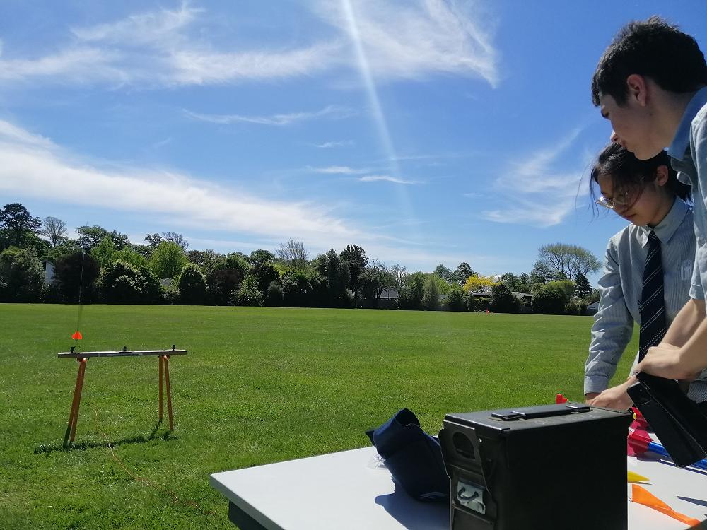 Inaugural rocket launch | Burnside High School